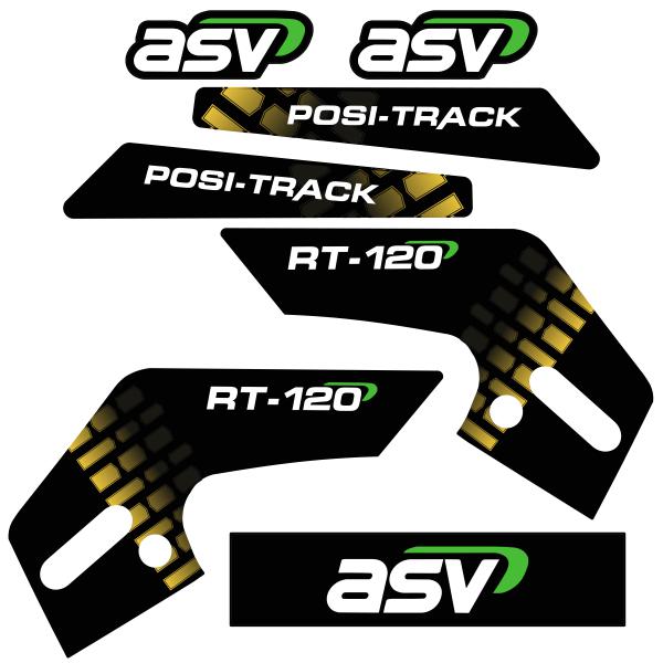 ASV RT120 Decal Kit