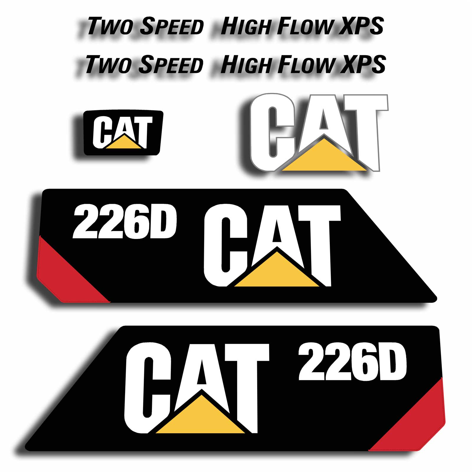 CAT 226D Decals