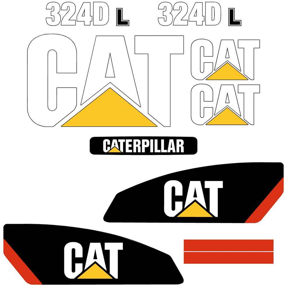 CAT 324D L Decal Kit