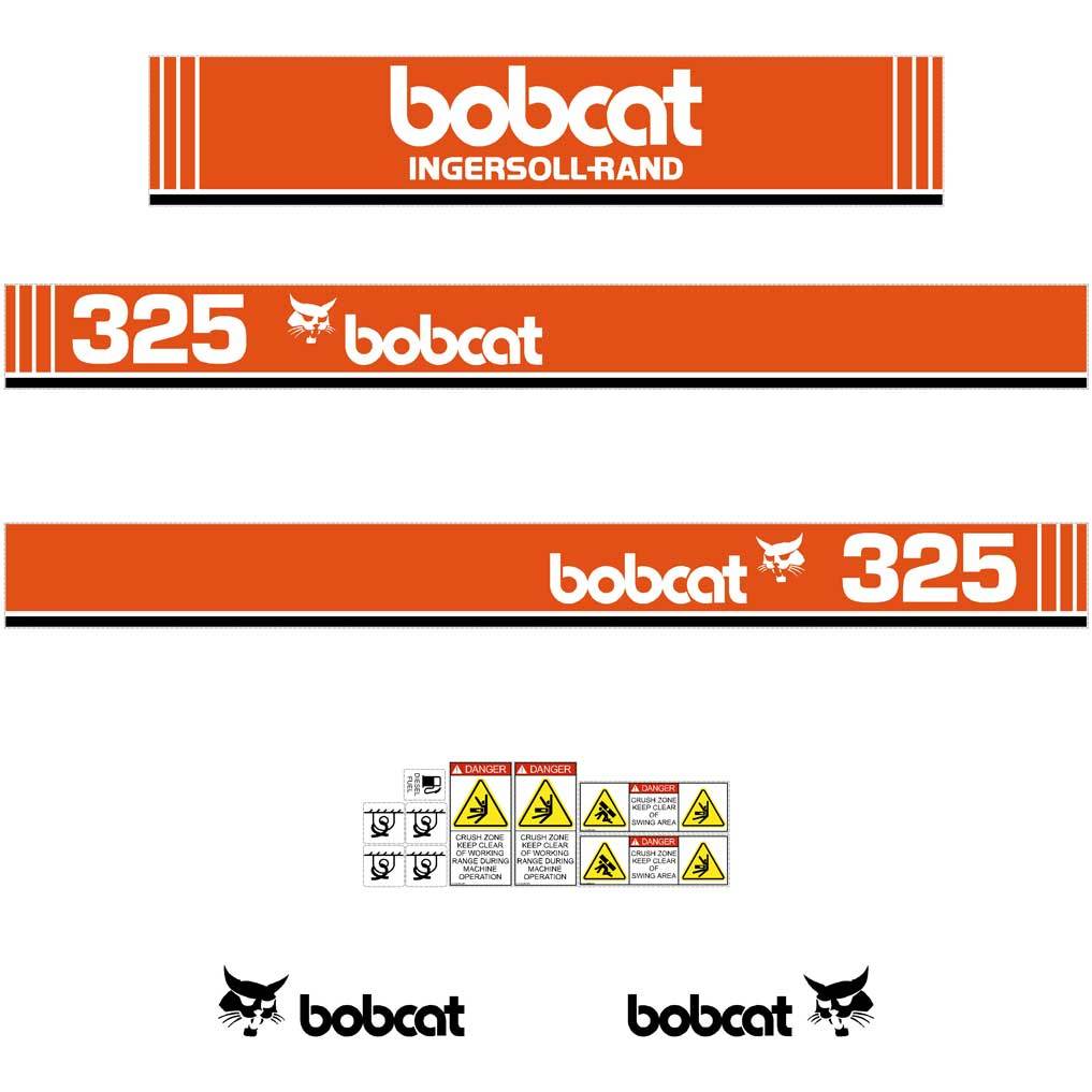 Bobcat 325 Early X Style Decals Stickers