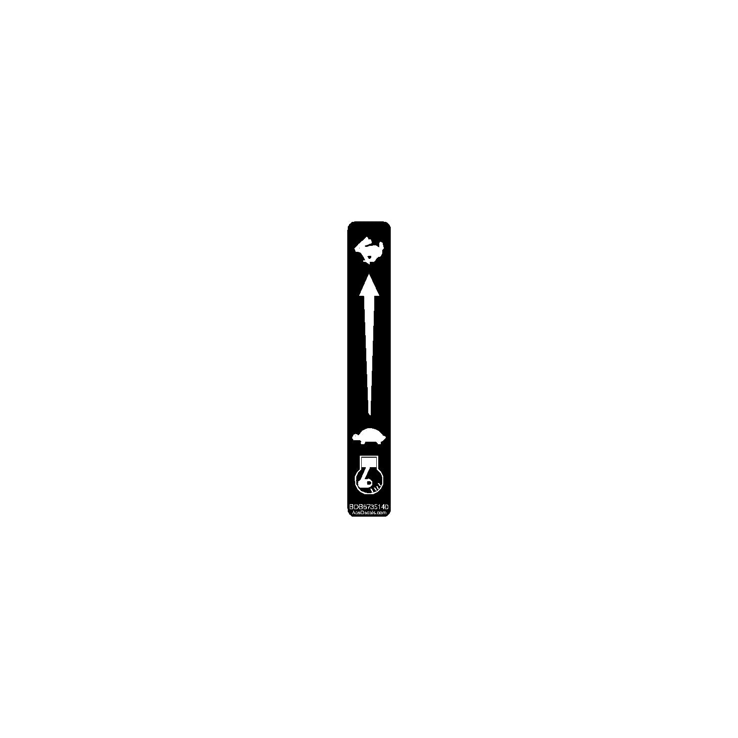 Throttle Control Decal 6735140
