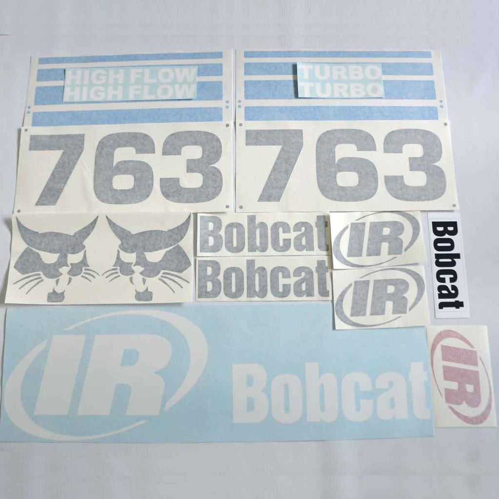 Bobcat ir 763 Skid Steer Loader Repro Decal Set Sticker Kit 2