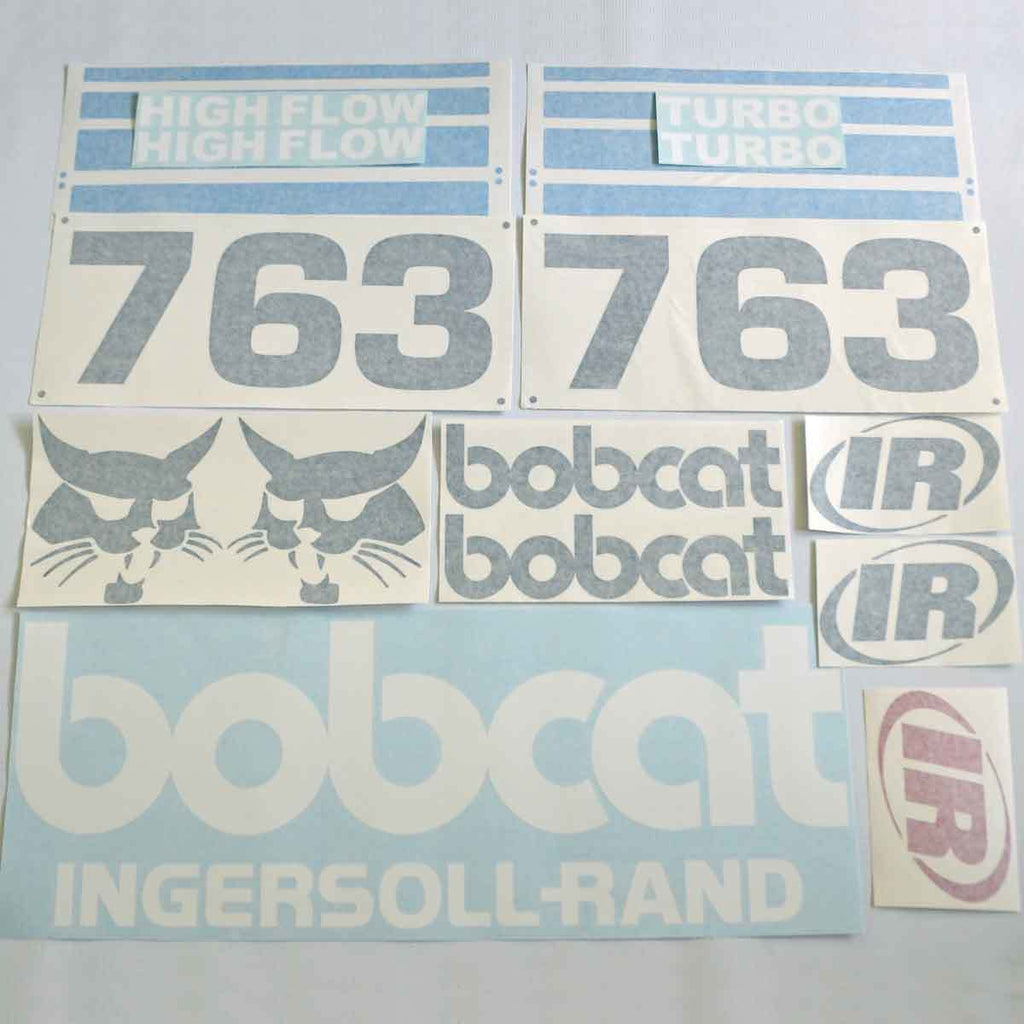 Bobcat ir 763 Skid Steer Loader Repro Decal Set Sticker Kit 4