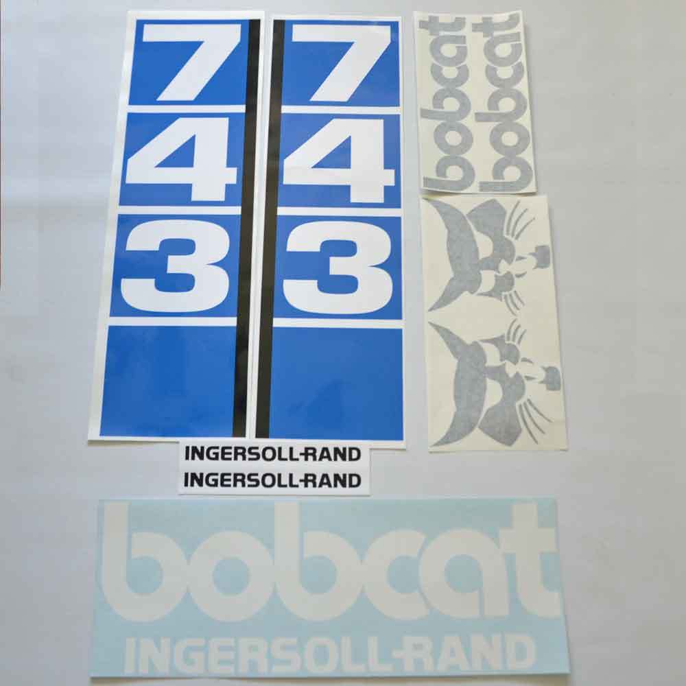 Bobcat IR 743 Skid Steer Loader Repro Decal Set Sticker Kit