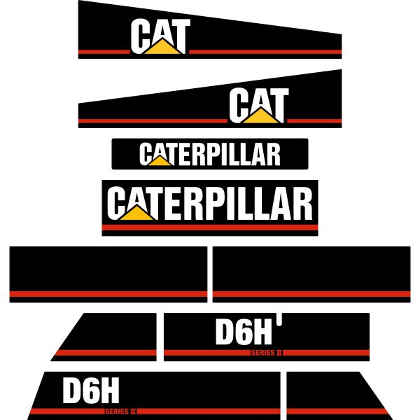 CAT D6H S2 Decal Kit - Dozer