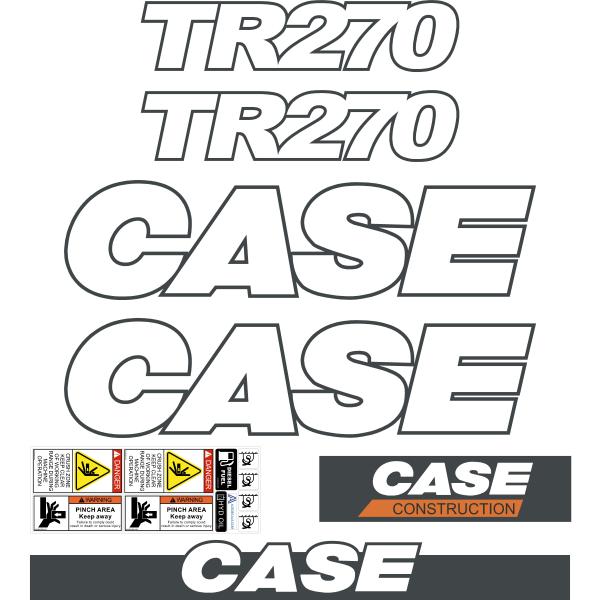 Case TR270 Decals Kit Later