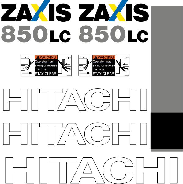 Hitachi ZX850LC-3 Decals Set / Sticker Kit