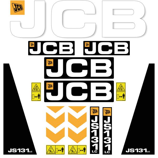 JCB JS 131 LC Decal kit