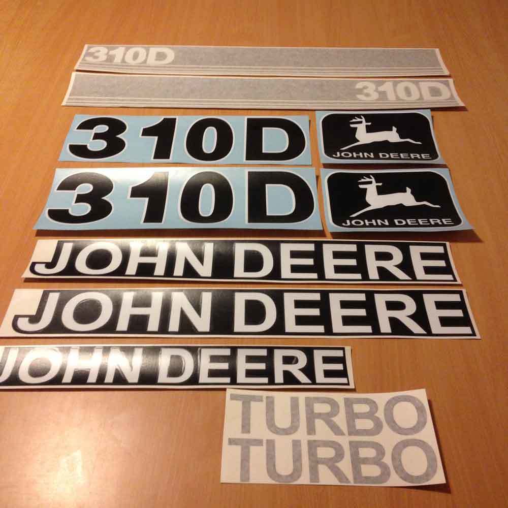 John Deere 310D Loader Backhoe Decal Set / Sticker Kit