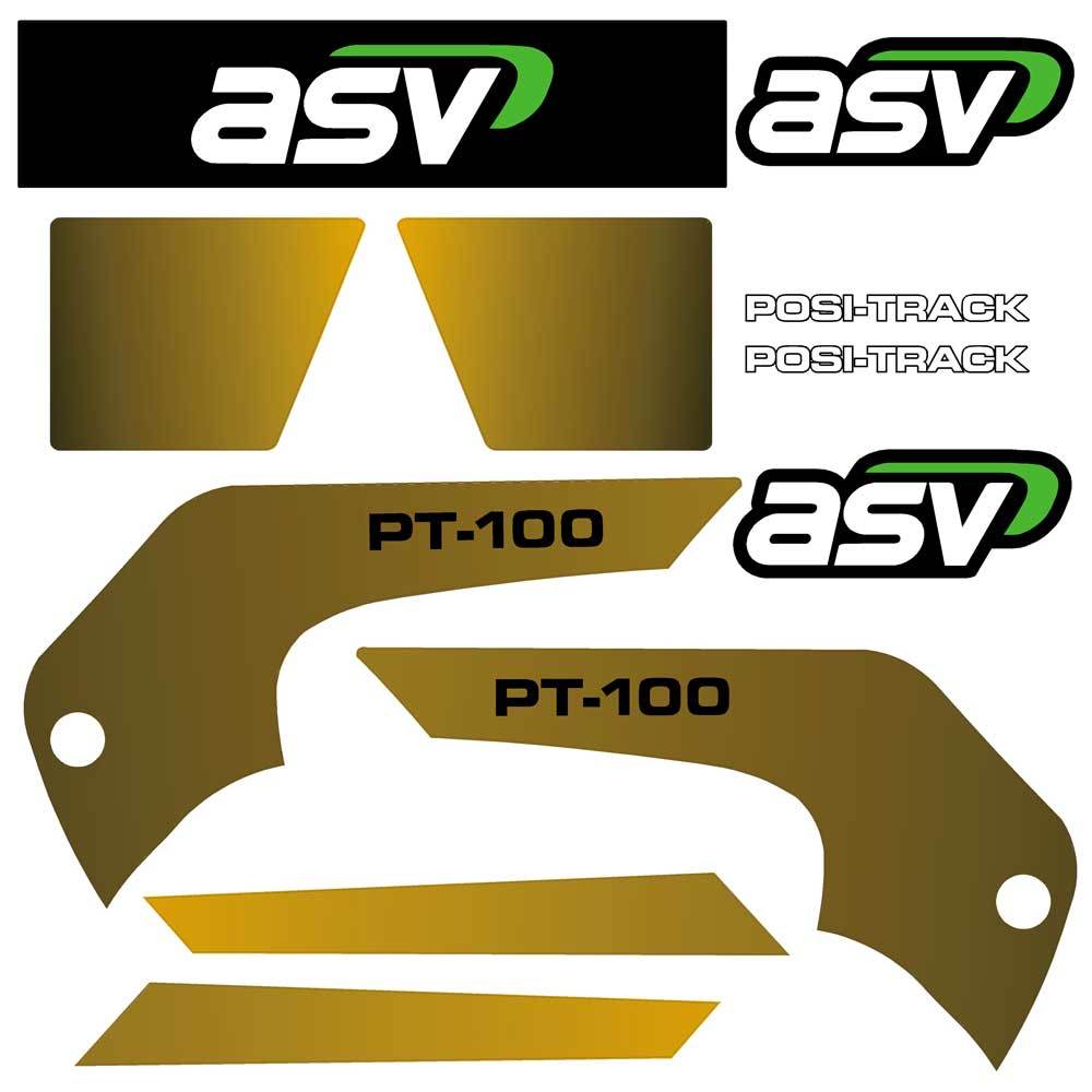 ASV PT100 Decals Stickers