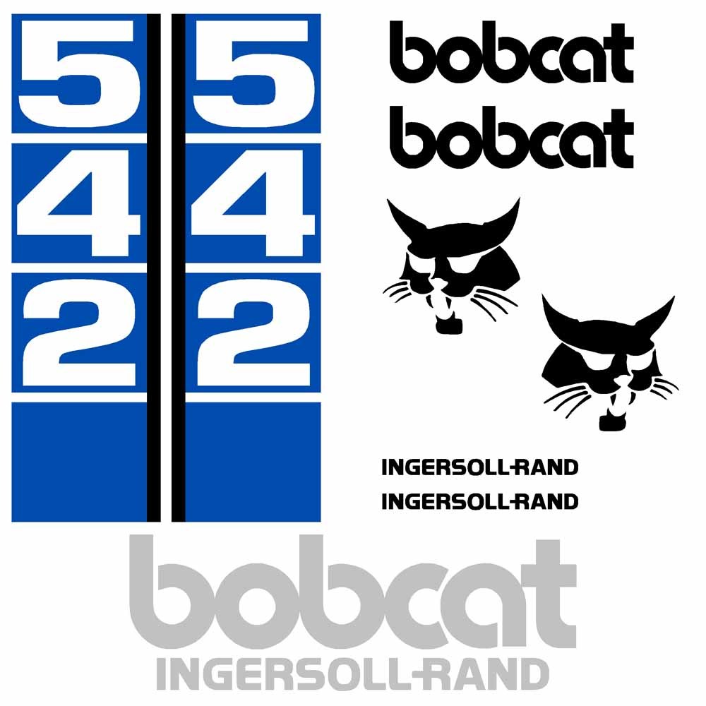 Bobcat 542 Skid Steer Loader Repro Decal Set Sticker Kit