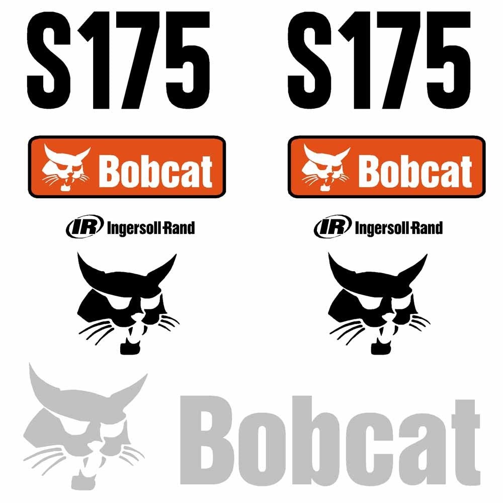 Bobcat S175 Skid Steer Loader Repro Decal Set Sticker Kit