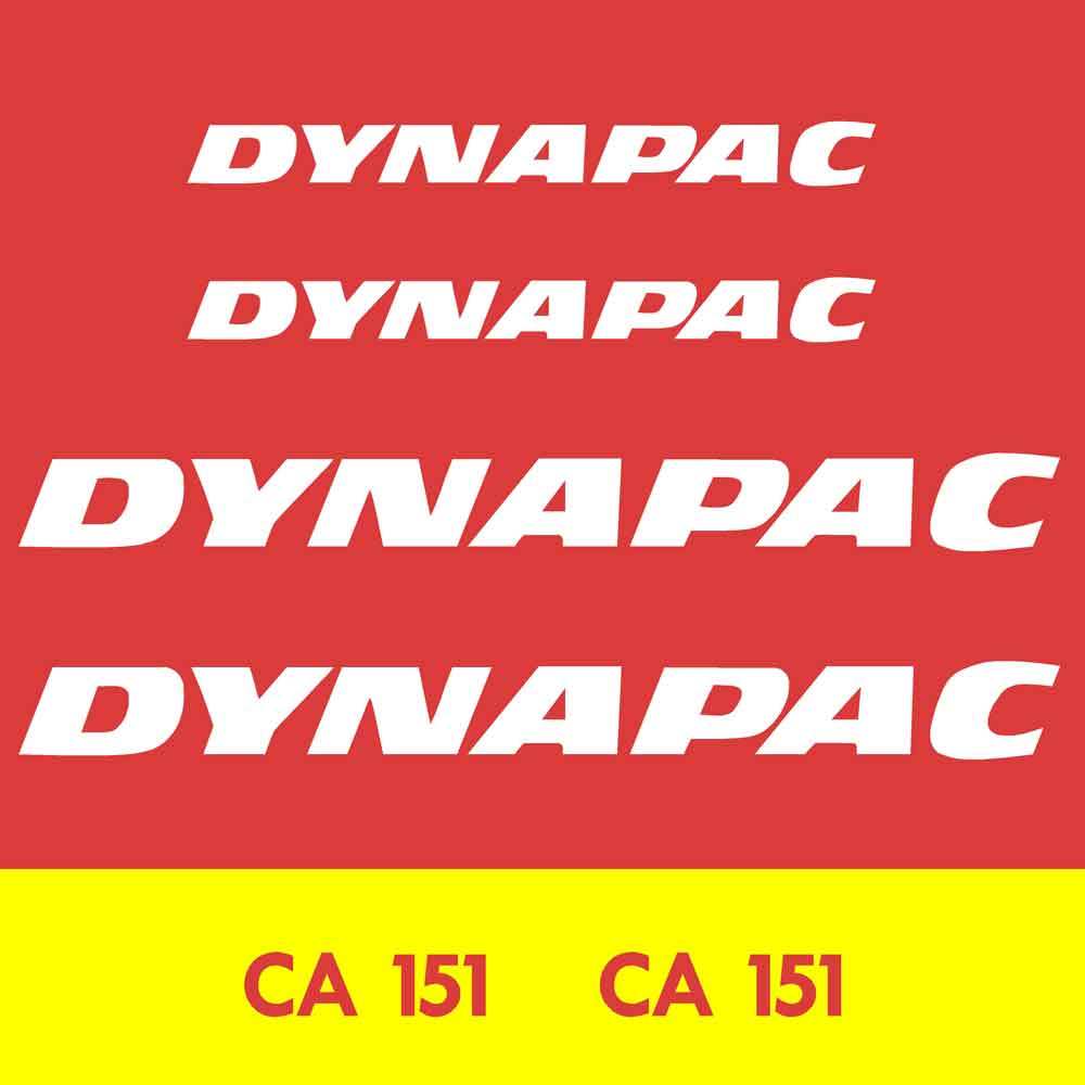 Dynapac CA151 Roller Decal Set / Sticker Kit
