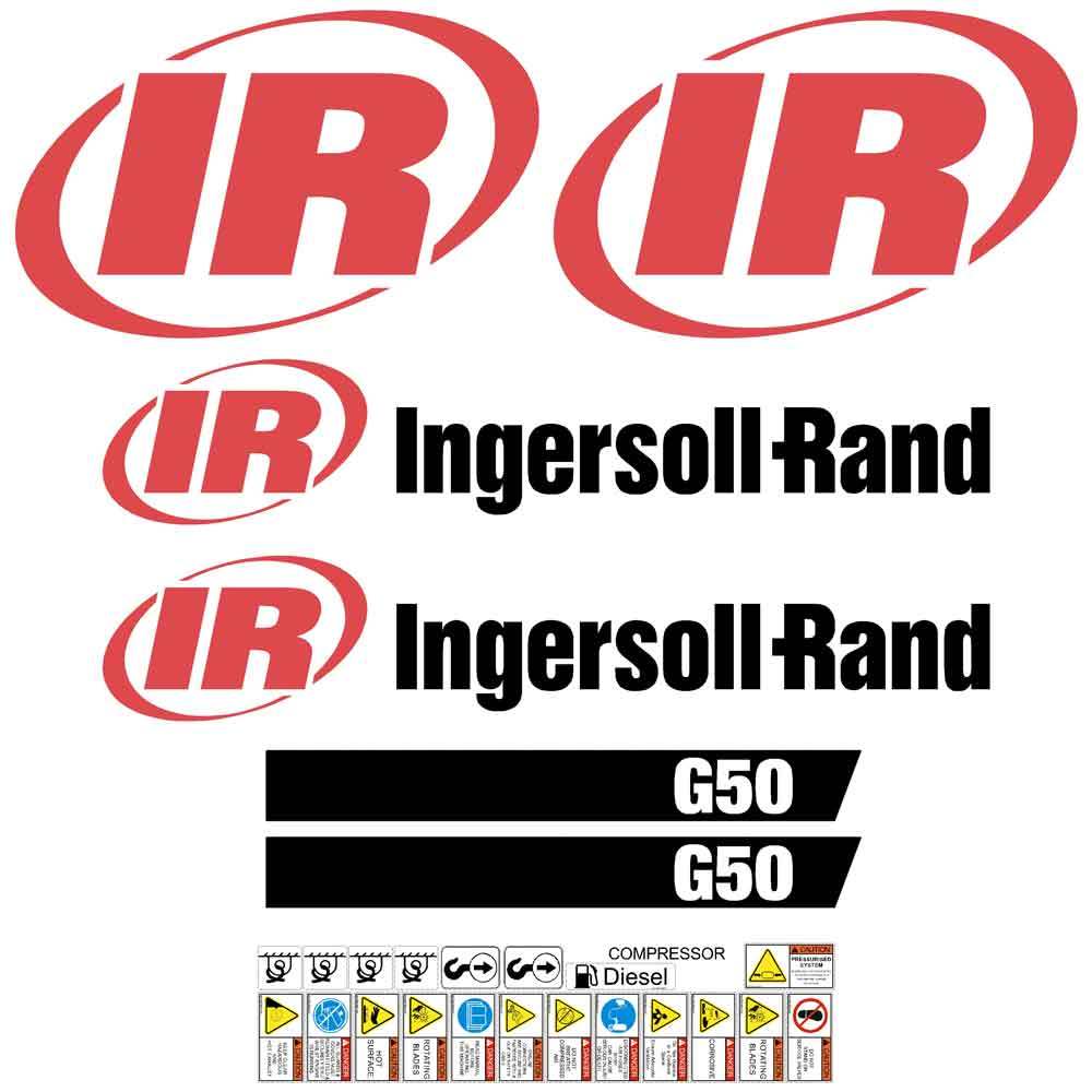 Ingersoll Rand G50 Generator IR Decal Set / Sticker Kit