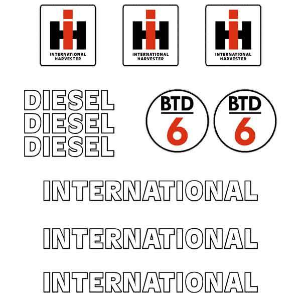 International BTD6 Drott Decal Set / Sticker Kit