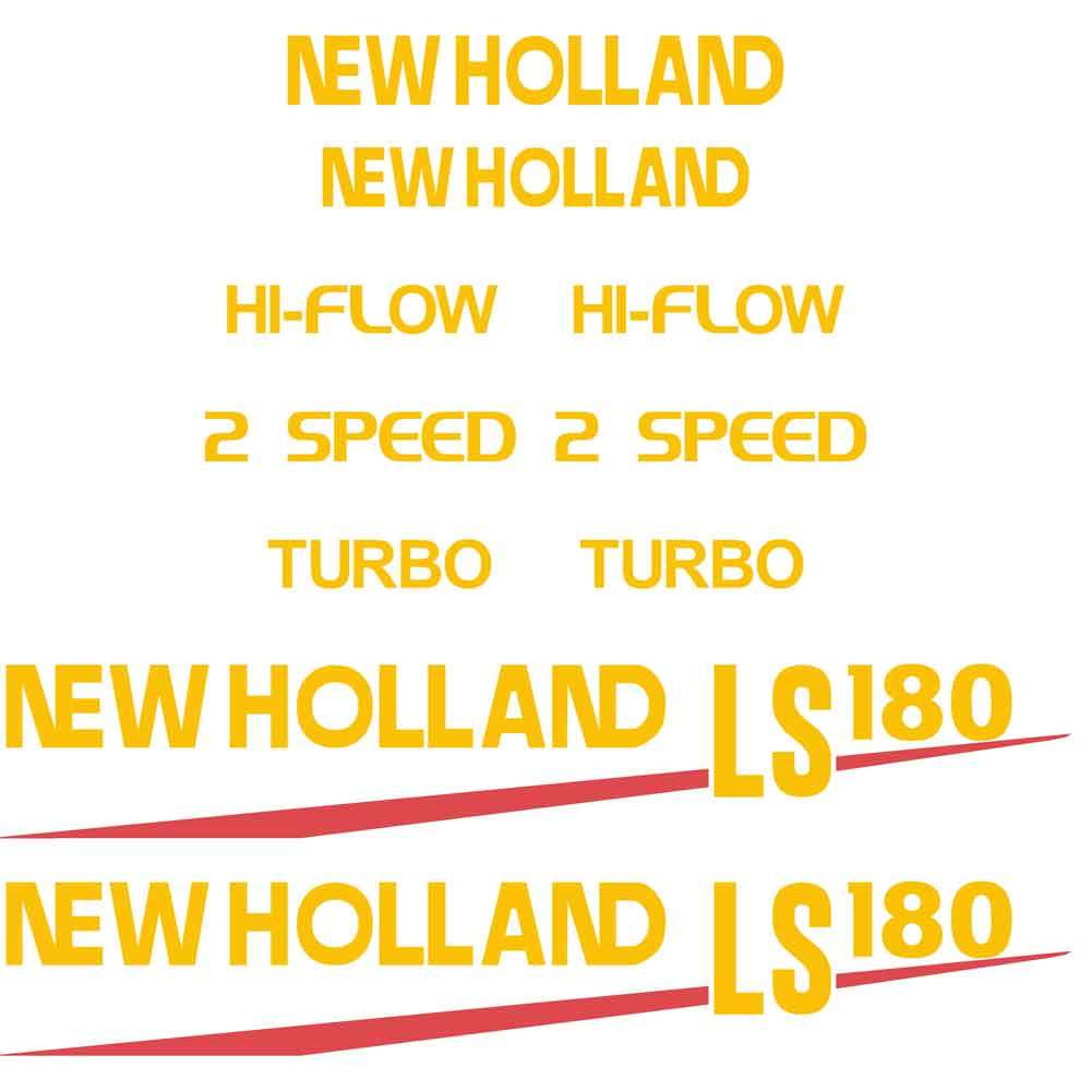 New Holland LS180 Skid Steer Loader Repro Decal Set Sticker Kit