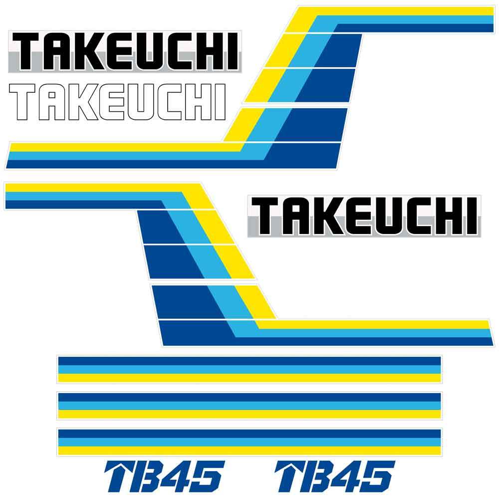 Takeuchi TB45 Decal Set / Sticker Kit