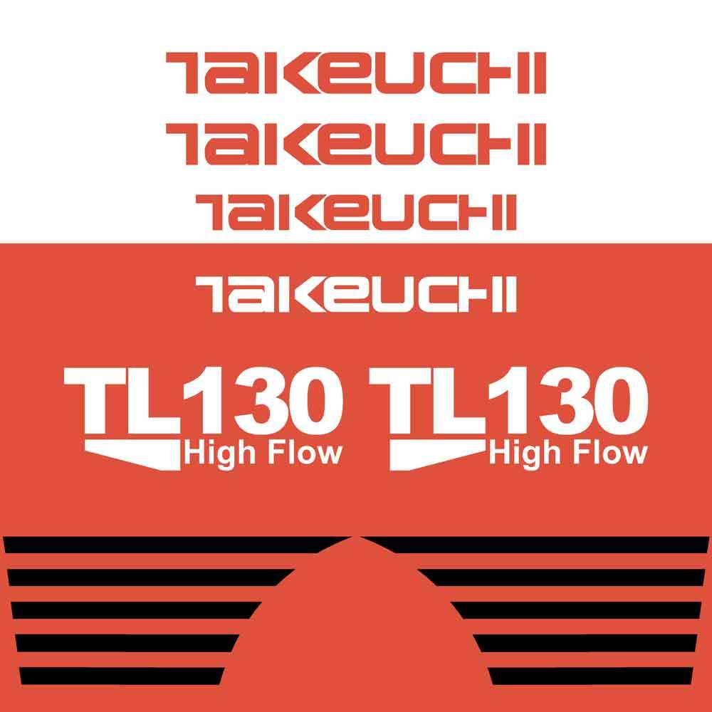 Takeuchi TL130 Decal Set / Sticker Kit