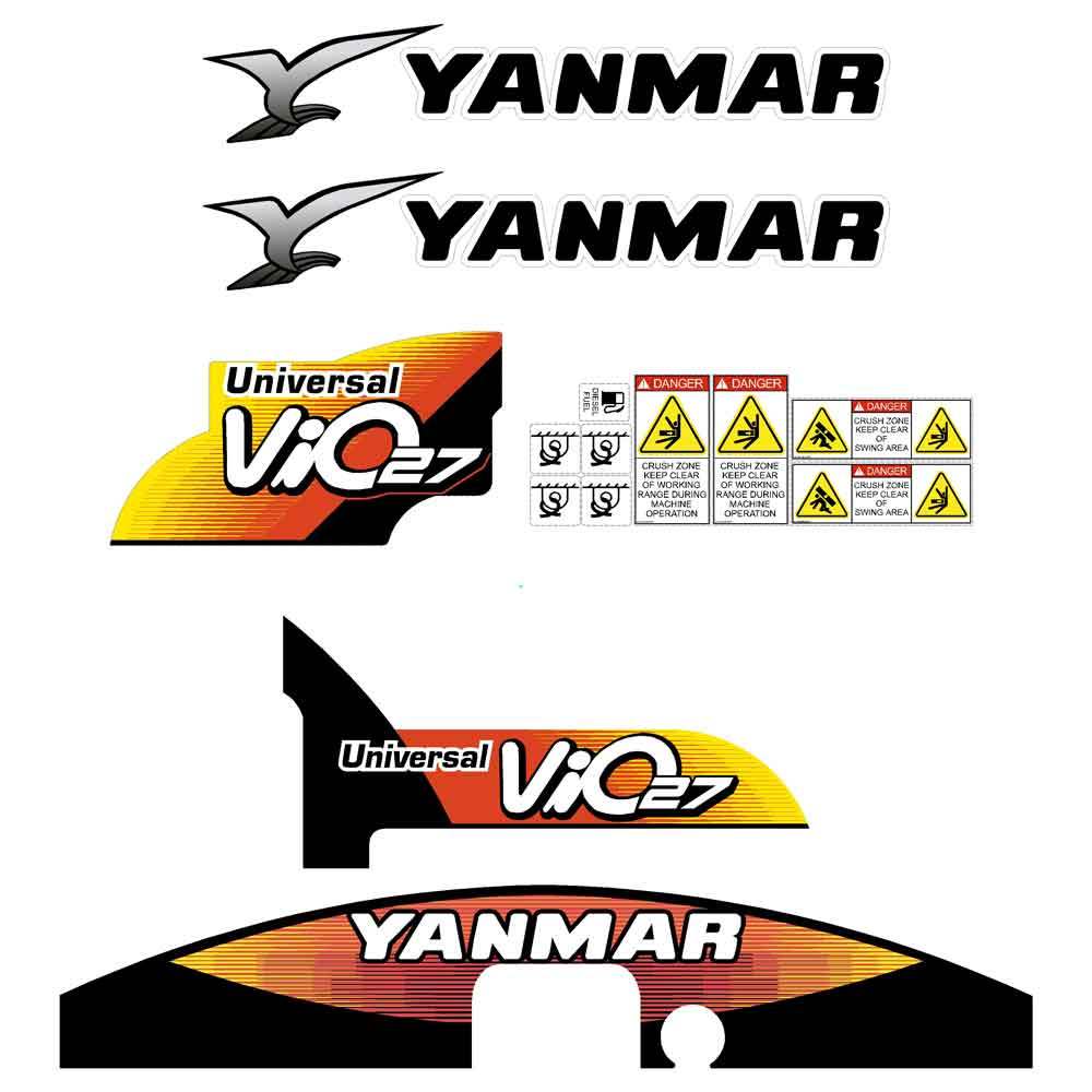 Yanmar Vio27-5 Decal Set / Sticker Kit