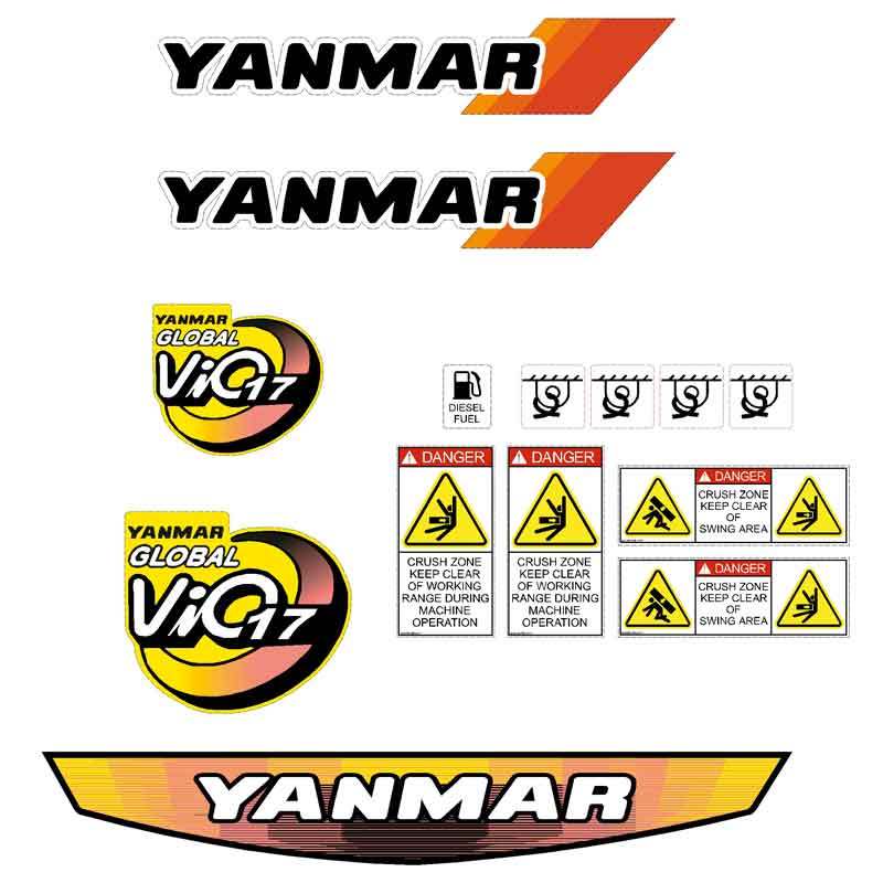 Yanmar Vio17 Decal Set / Sticker Kit